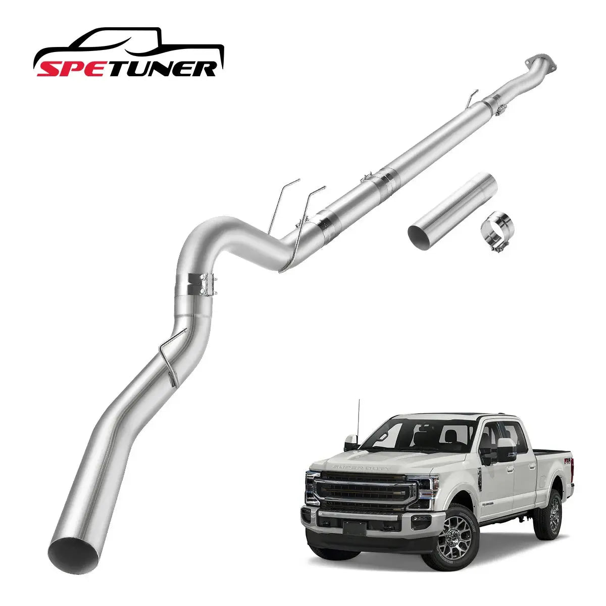 4"/5" Downpipe-Back Exhaust for 2020-2024 Ford F250 F350 F450 6.7 Powe ...