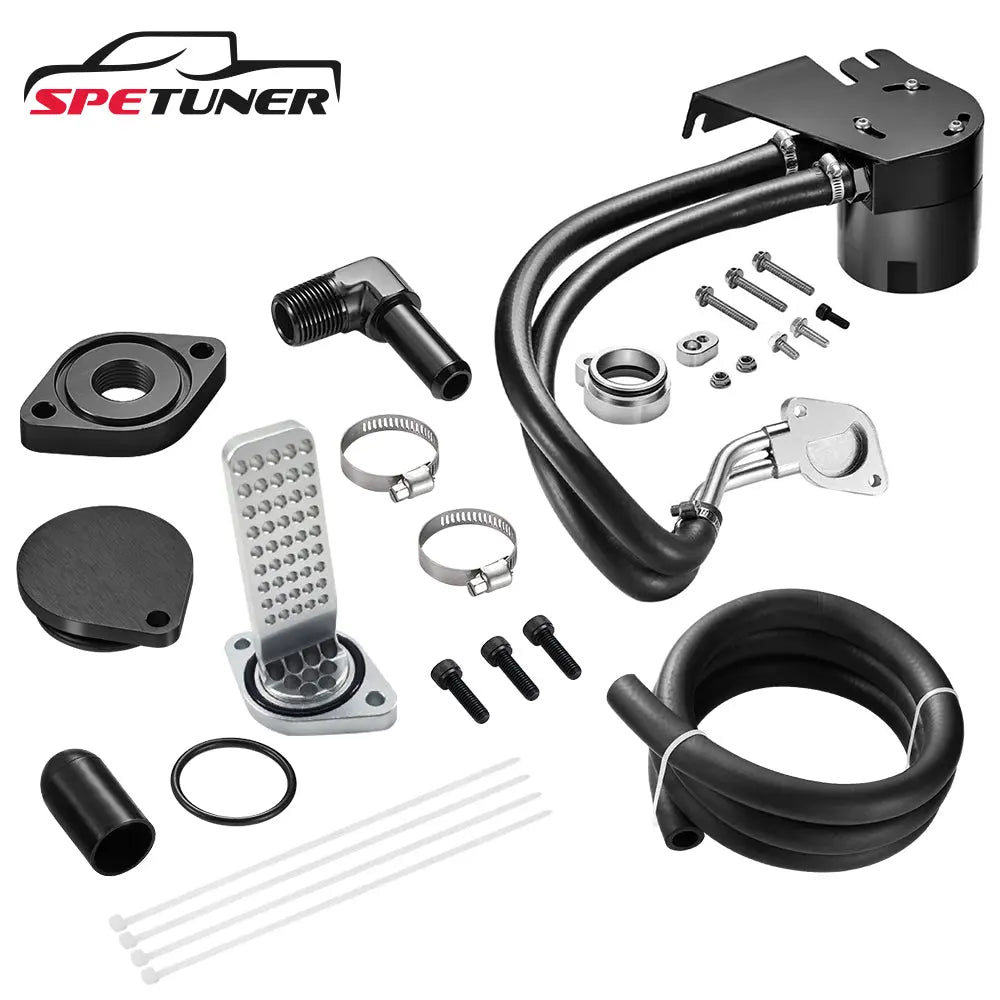 6.7 Powerstroke CCV Delete/Reroute Kit with Catch Can – Boost ...